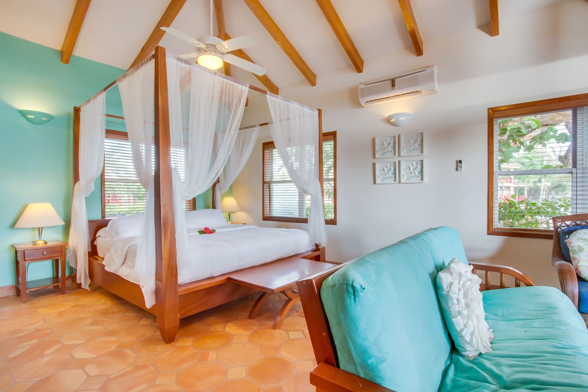 Ocean Front Suite with King Bed & Private Bath with Walk In Shower